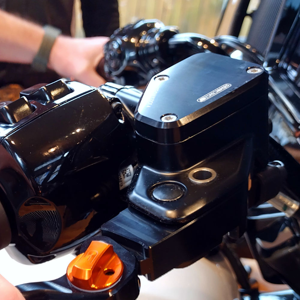 Front Brake Reservoir Cap RES-0125 by Oberon Performance